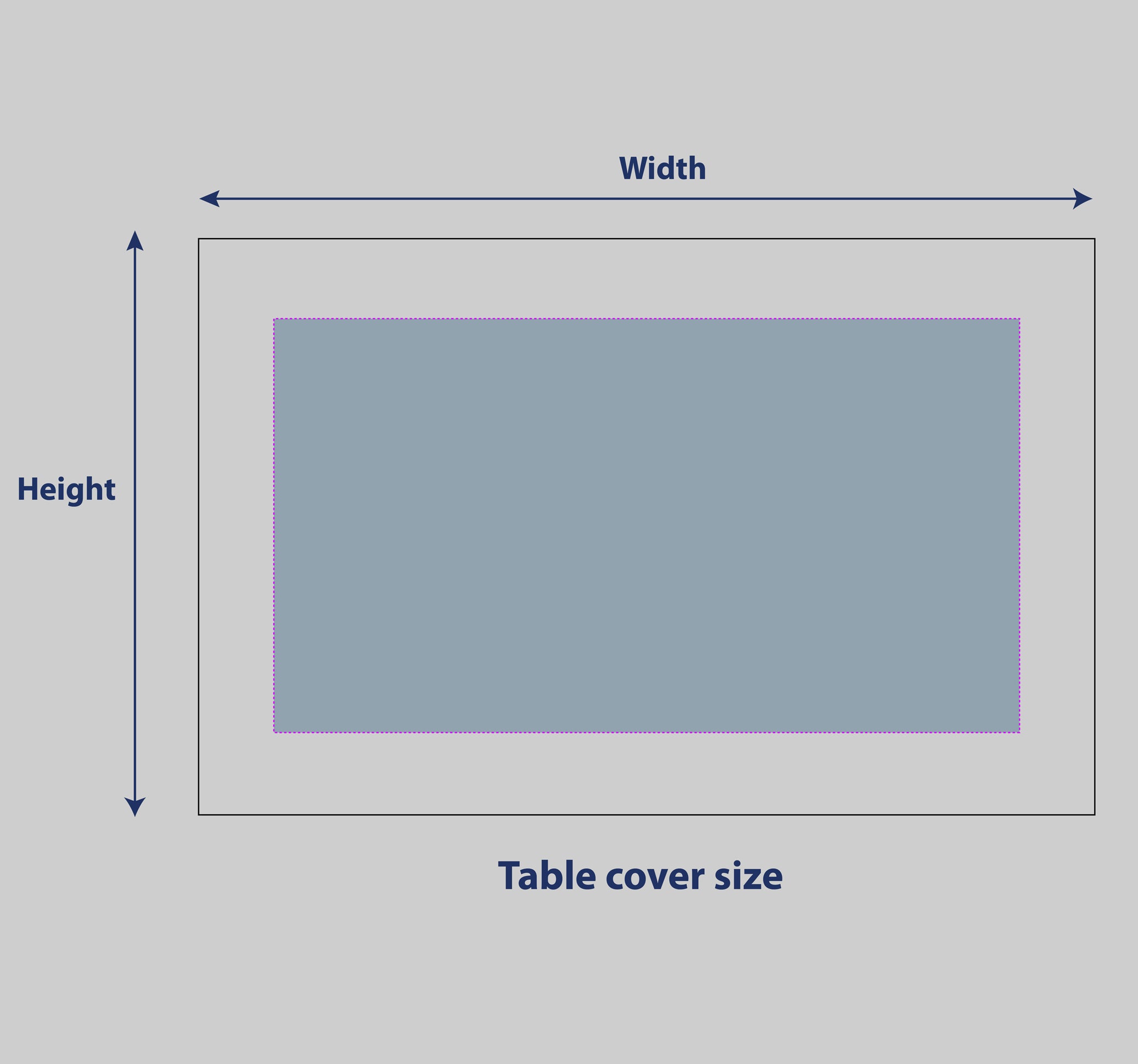 Customized Square Stretch Table Topper | Backdropsource