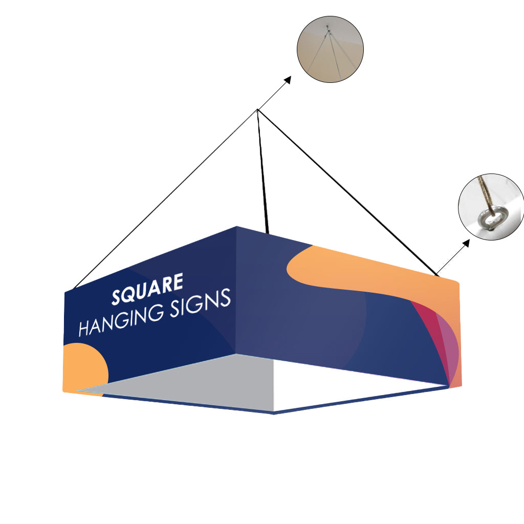 Skytube Square Hanging Banner | Backdropsource