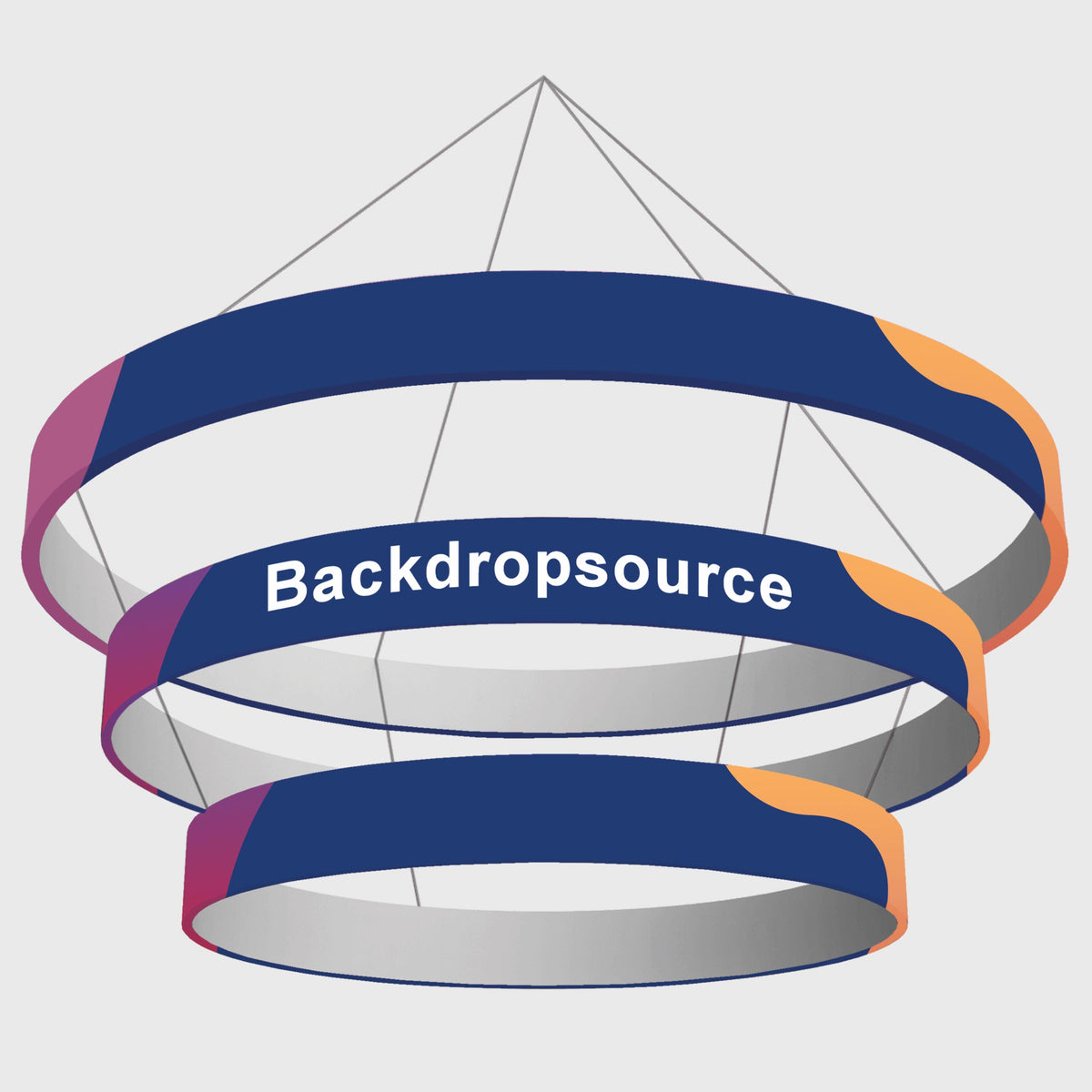 Tiered Circle Hanging Banner – Backdropsource UK