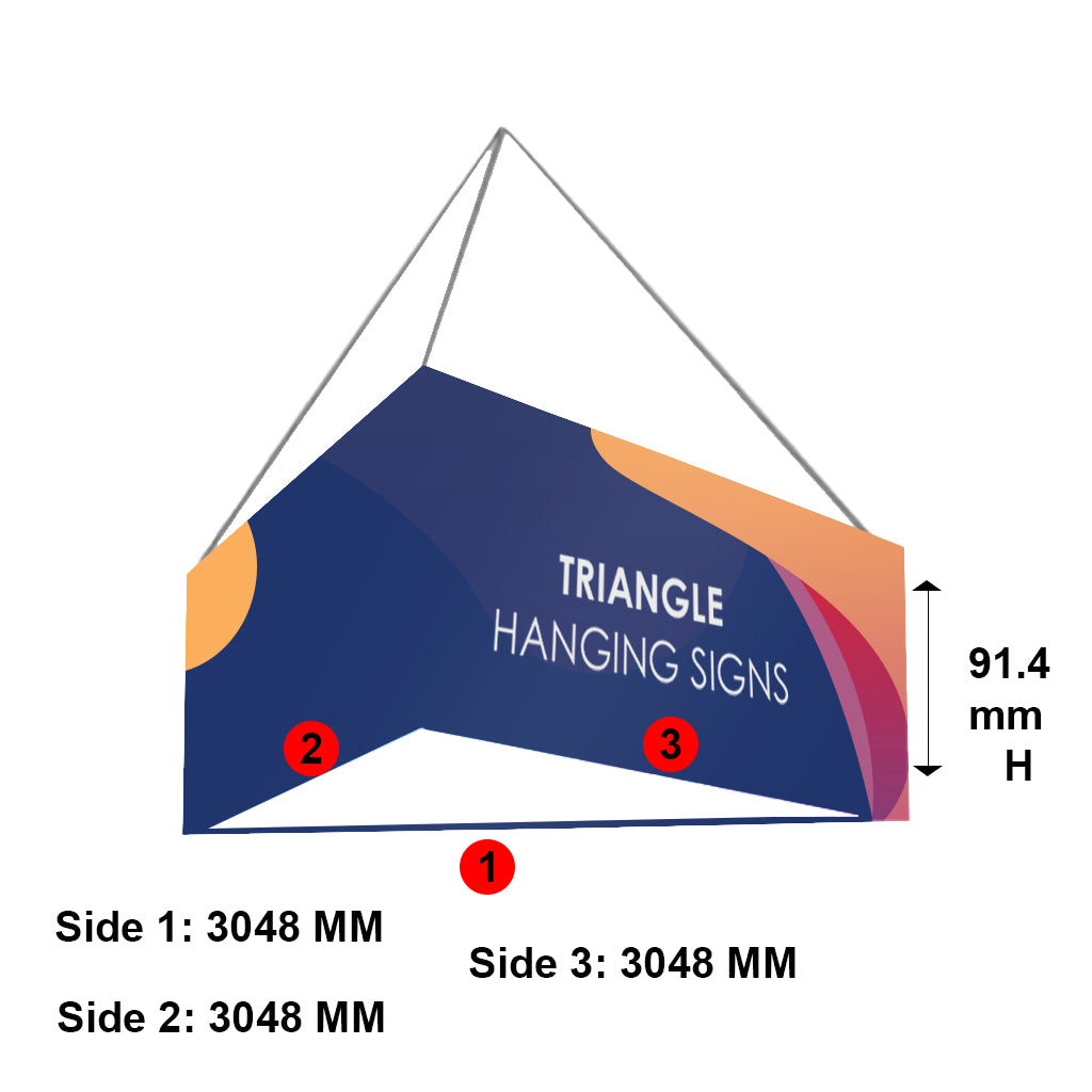Skytube Triangle Hanging Banner | Backdropsource