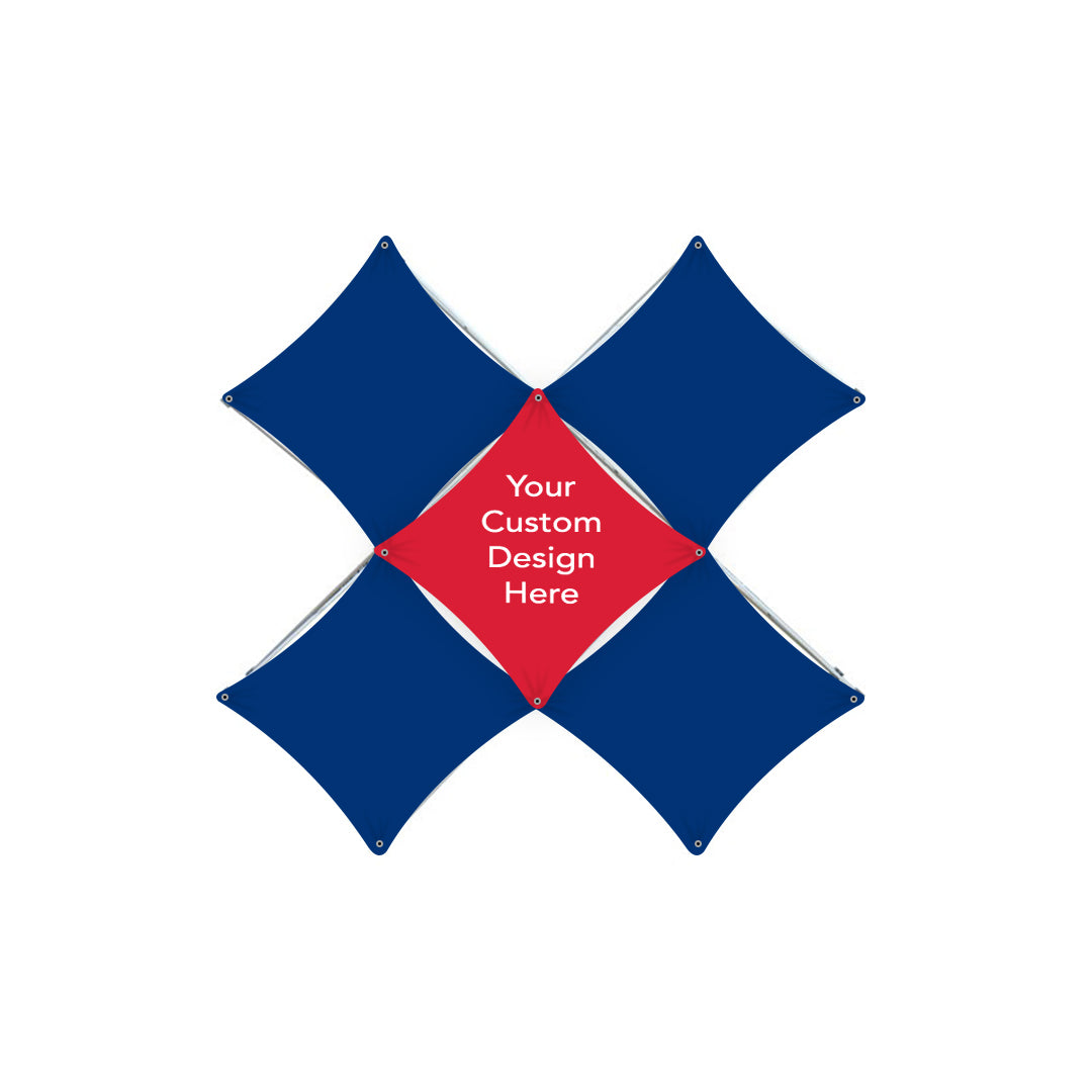 X Pop up Geometrix Grid Display | Backdropsource