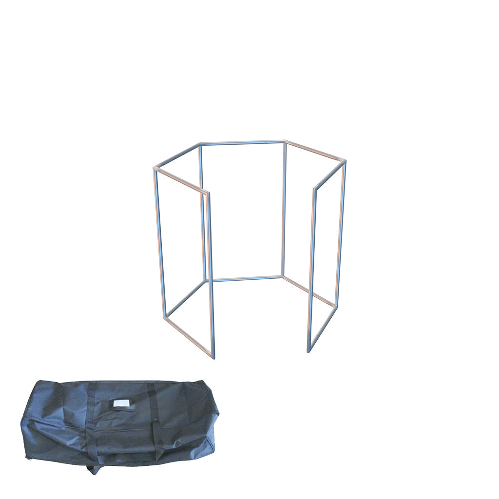 Hexagon Photobooth Enclosure ?with Stand for Exhibition – Backdropsource UK